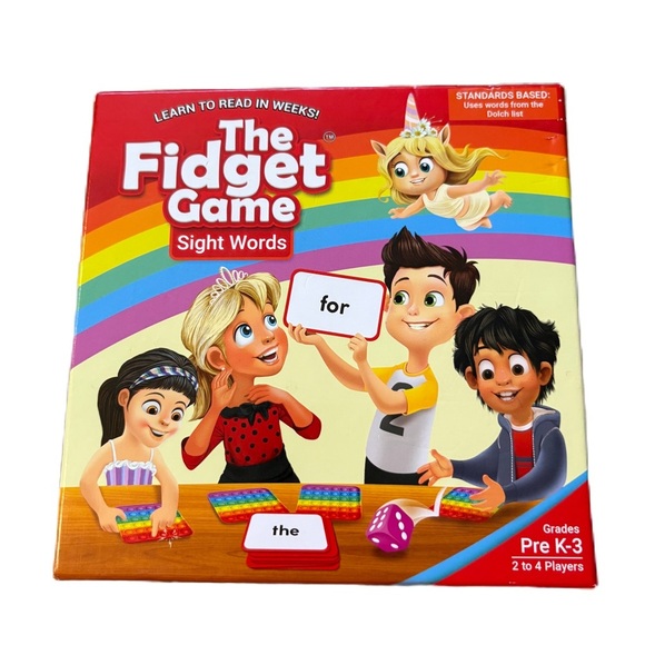 Toys | The Fidget Game Learn To Read Sight Words Colorful Educational ...